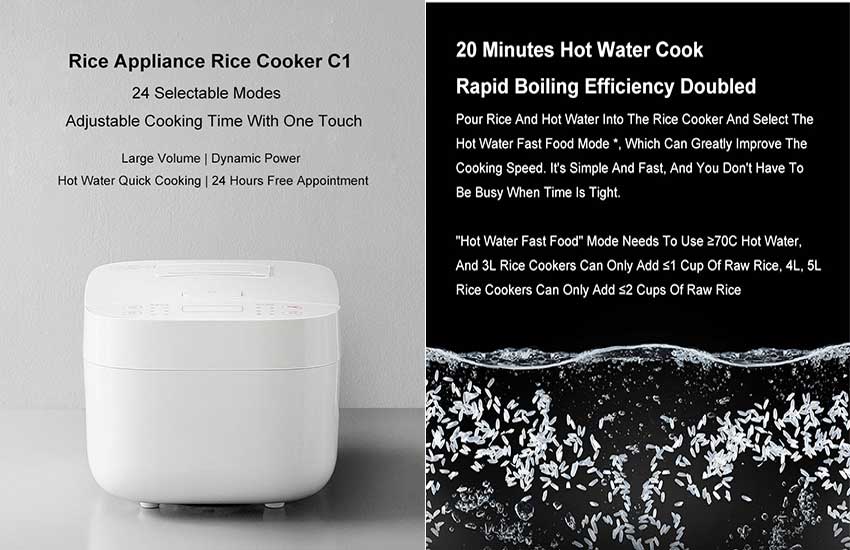 Xiaomi Mijia C1 Electric Rice Cooker 3 Litre - Kitchen Appliances